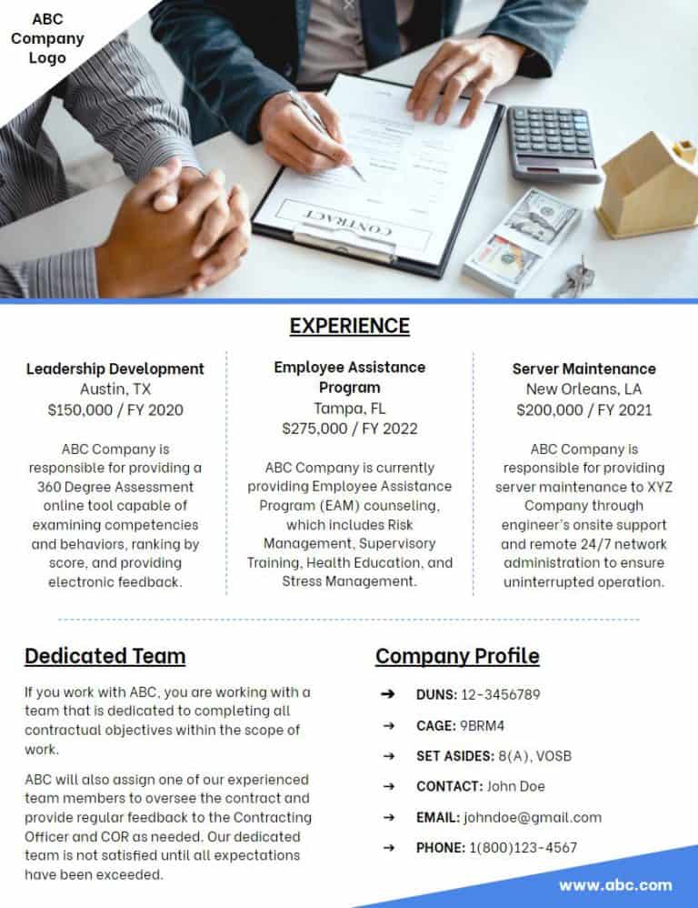 What Capability Statements Are & How To Write One | FAMR